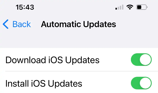 How to turn off iPhone Automatic Updates - Infordose